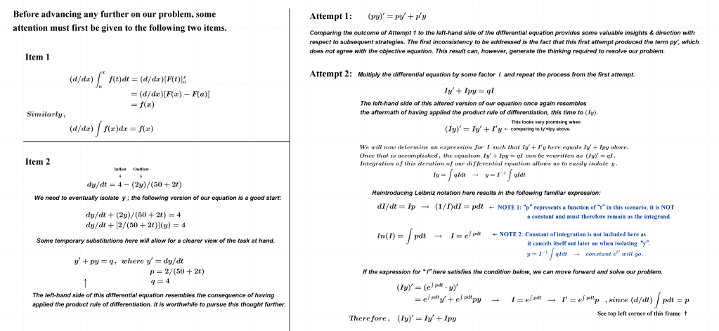 First Order Differential Equations | samuelson mathxp