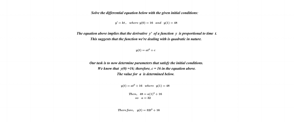 First Order Differential Equations | samuelson mathxp